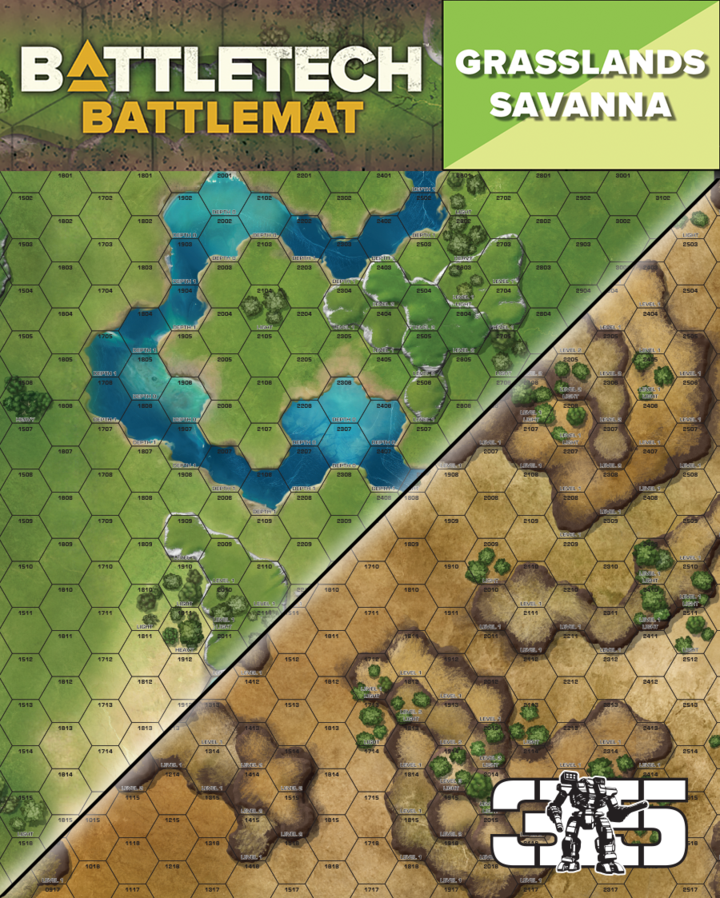 BattleTech: Battle Map D - Grasslands/Savanna | CCYDNE Hobbies